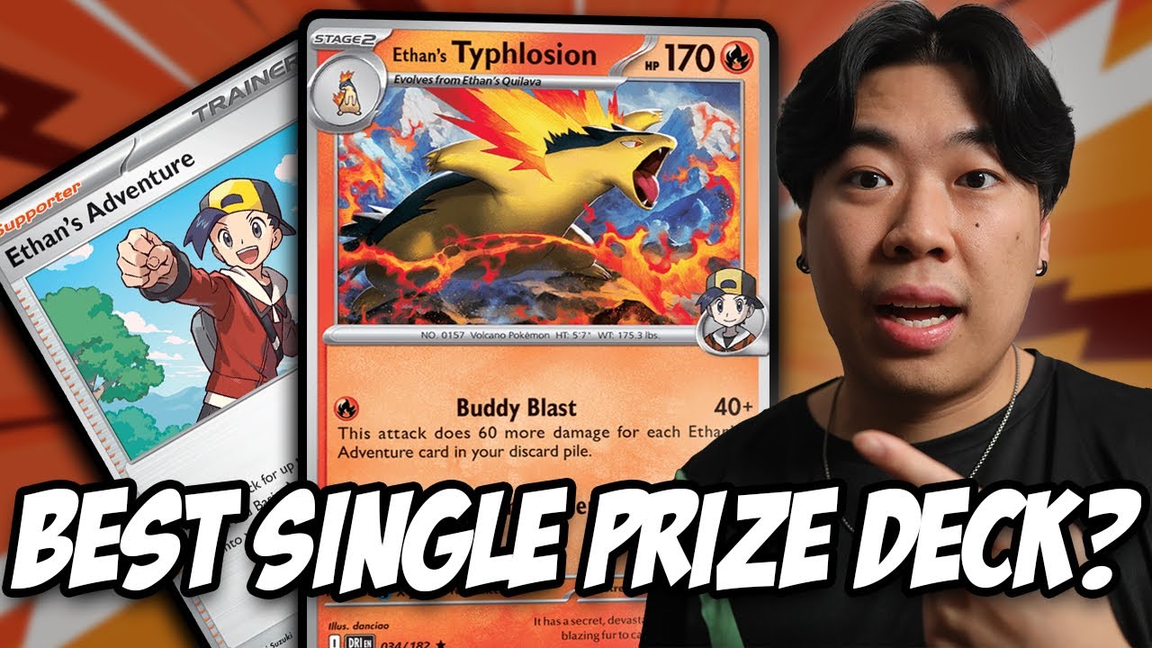 The BEST Single Prize Deck | Ethan's Typhlosion PTCG LIVE GAMEPLAY ...