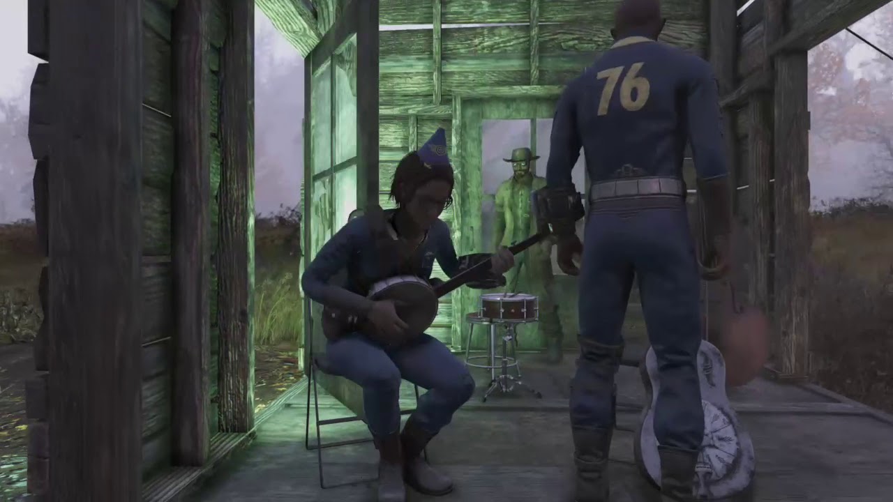 Playing in a band. Fallout 76 - YouTube