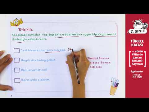 7. Sınıf Türkçe Ders #13 - Fiillerde Zaman (Anlam) Kayması