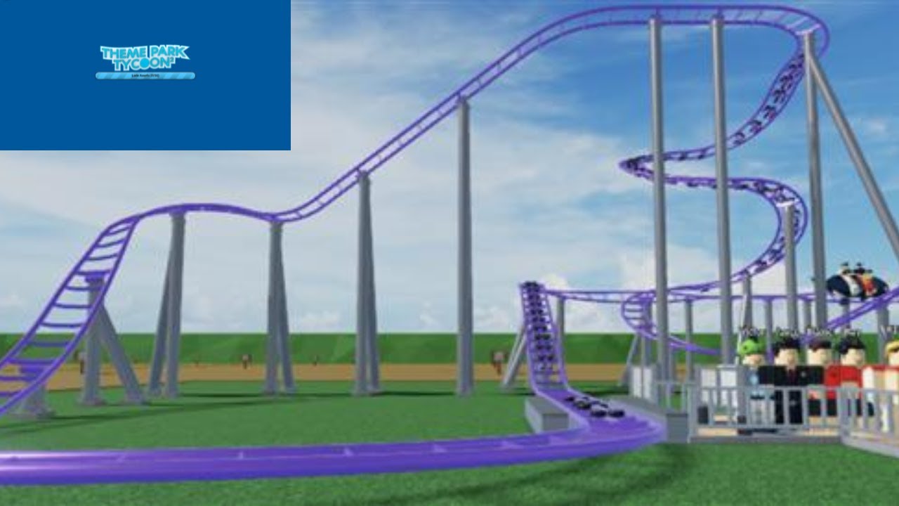 building mega rollercoaster in roblox (theme park tycoon 2) - YouTube