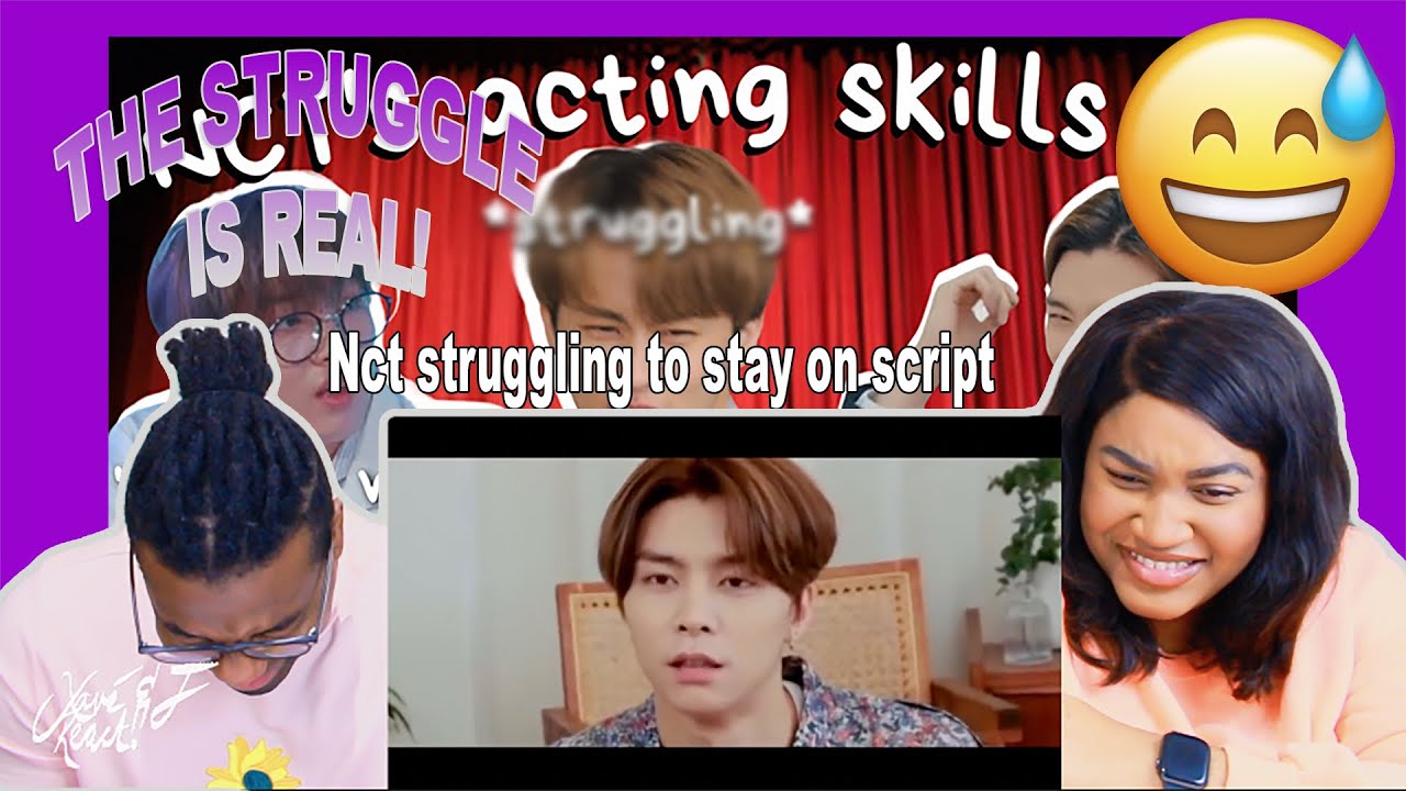 Nct struggling to stay on script| REACTION - YouTube