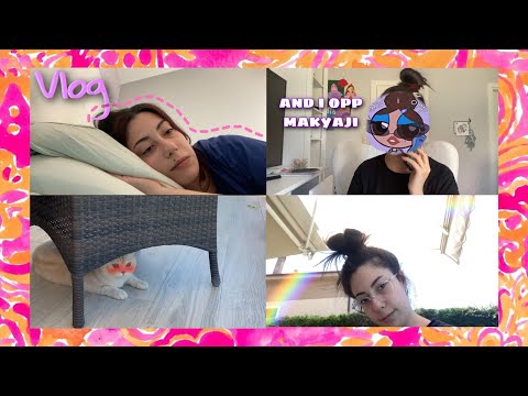 and i opp makyajı yapıyorum 🤯 saçım kadar ✨karışık✨ bir vlog
