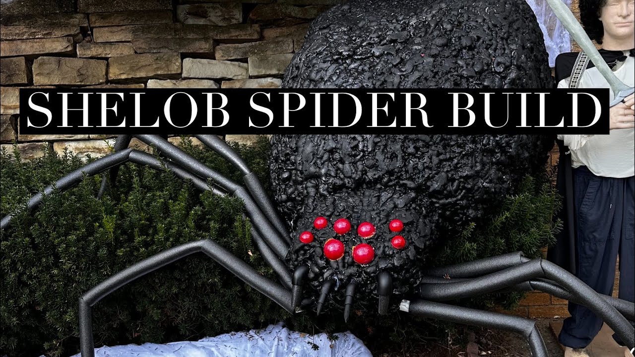 How to build this Giant Shelob spider for Halloween!! - YouTube