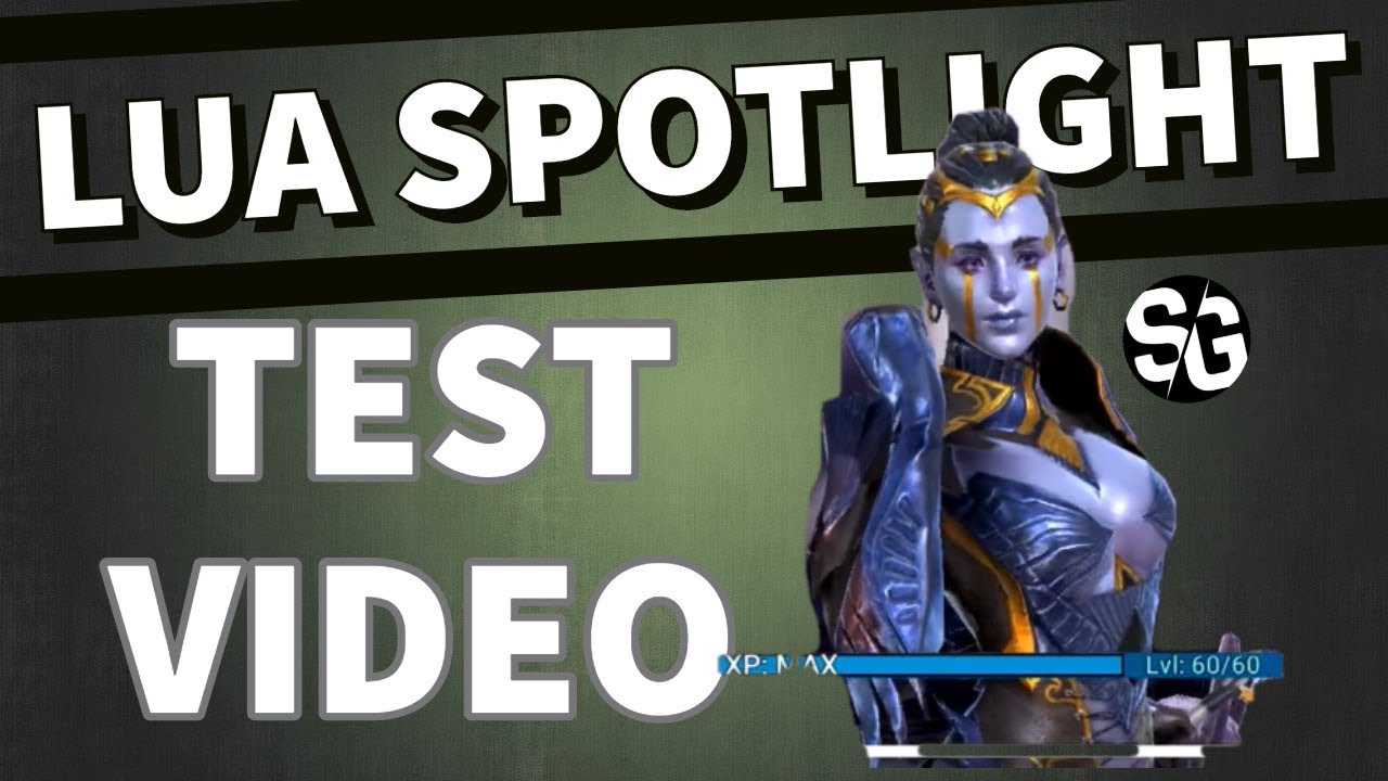 [RAID SHADOW LEGENDS] LUA - SPOTLIGHT - TEST VIDEO - PLAYING WITH VEGAS ...