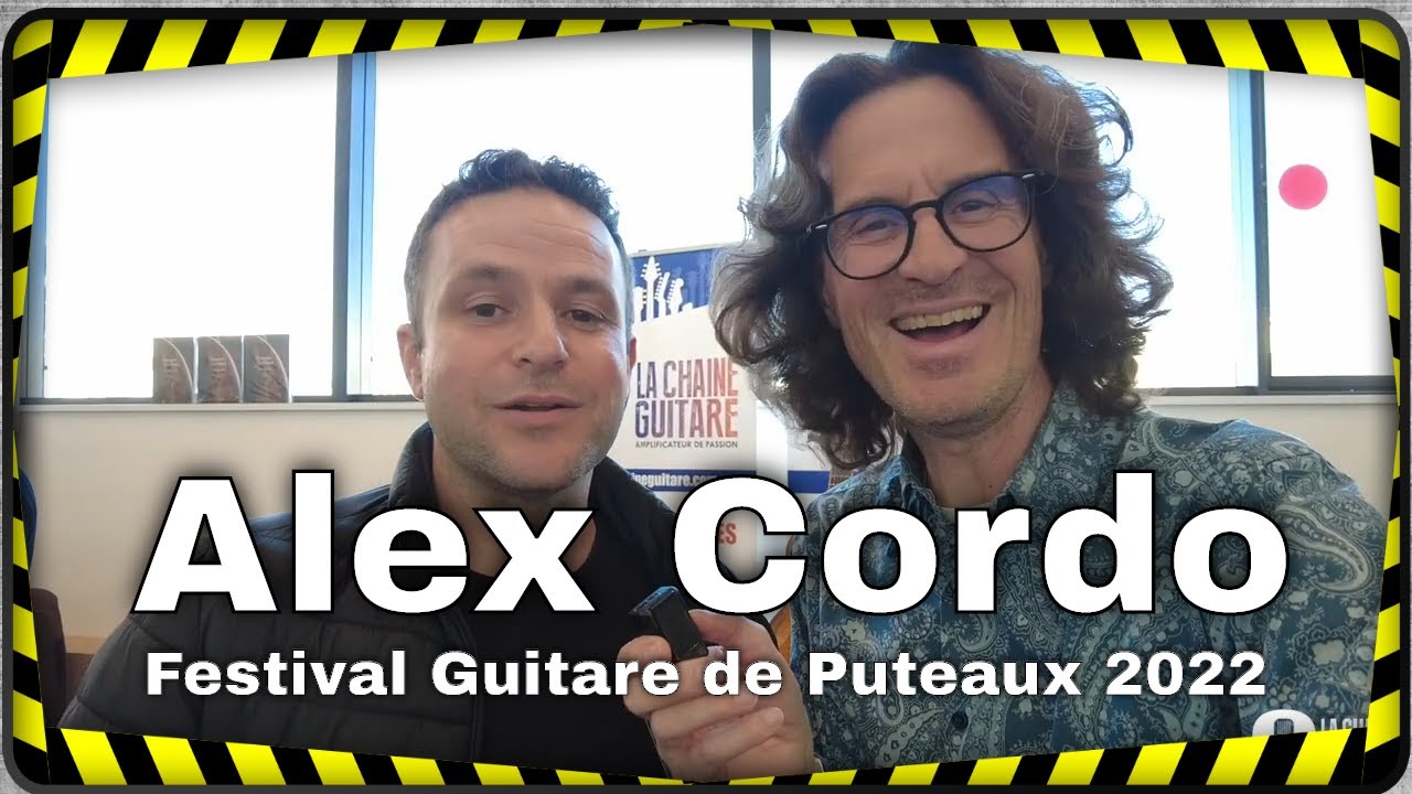 Alex Cordo interview express au Festival Guitare de Puteaux 2022 - YouTube