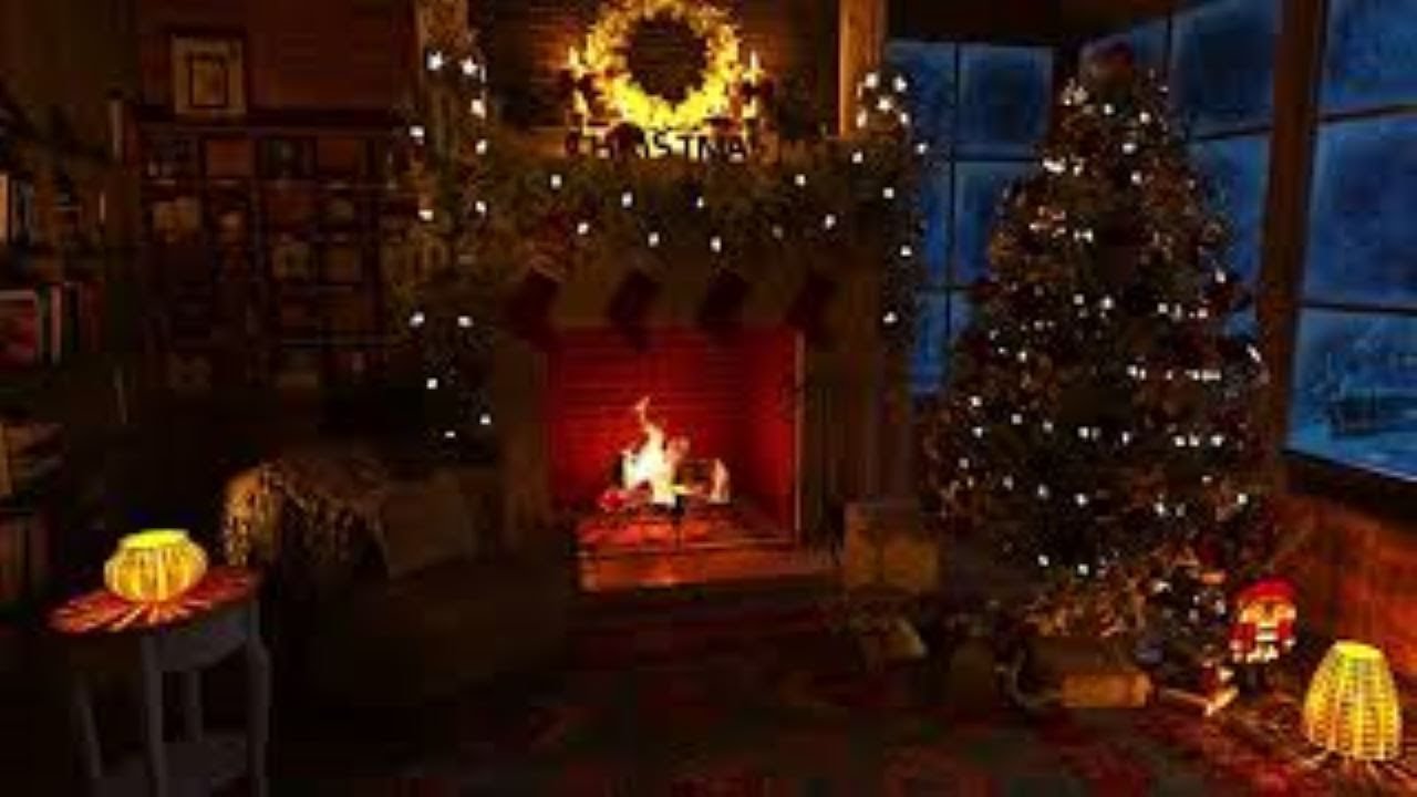 Cozy Cabin at Night - Rain, Fireplace & Wind Chimes Sounds (Relaxation ...
