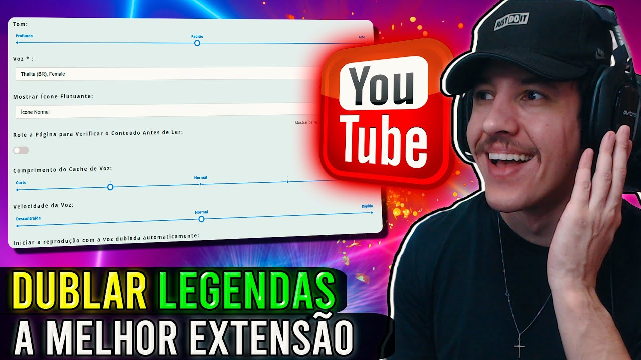 Como DUBLAR LEGENDAS do YouTube - MELHOR EXTENSÃO - YouTube