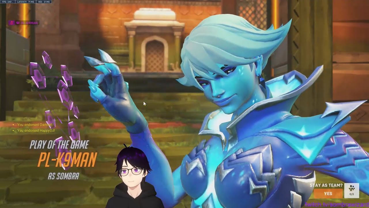 POTG! SombraWizard SOMBRA OVERWATCH 2 SEASON 8 TOP 500 GAMEPLAY - YouTube
