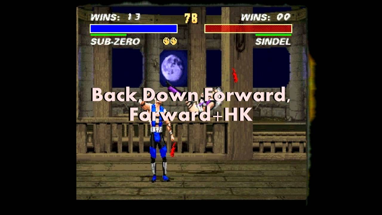 SNES Mortal Kombat 3 Sub Zero Stage Fatality - YouTube