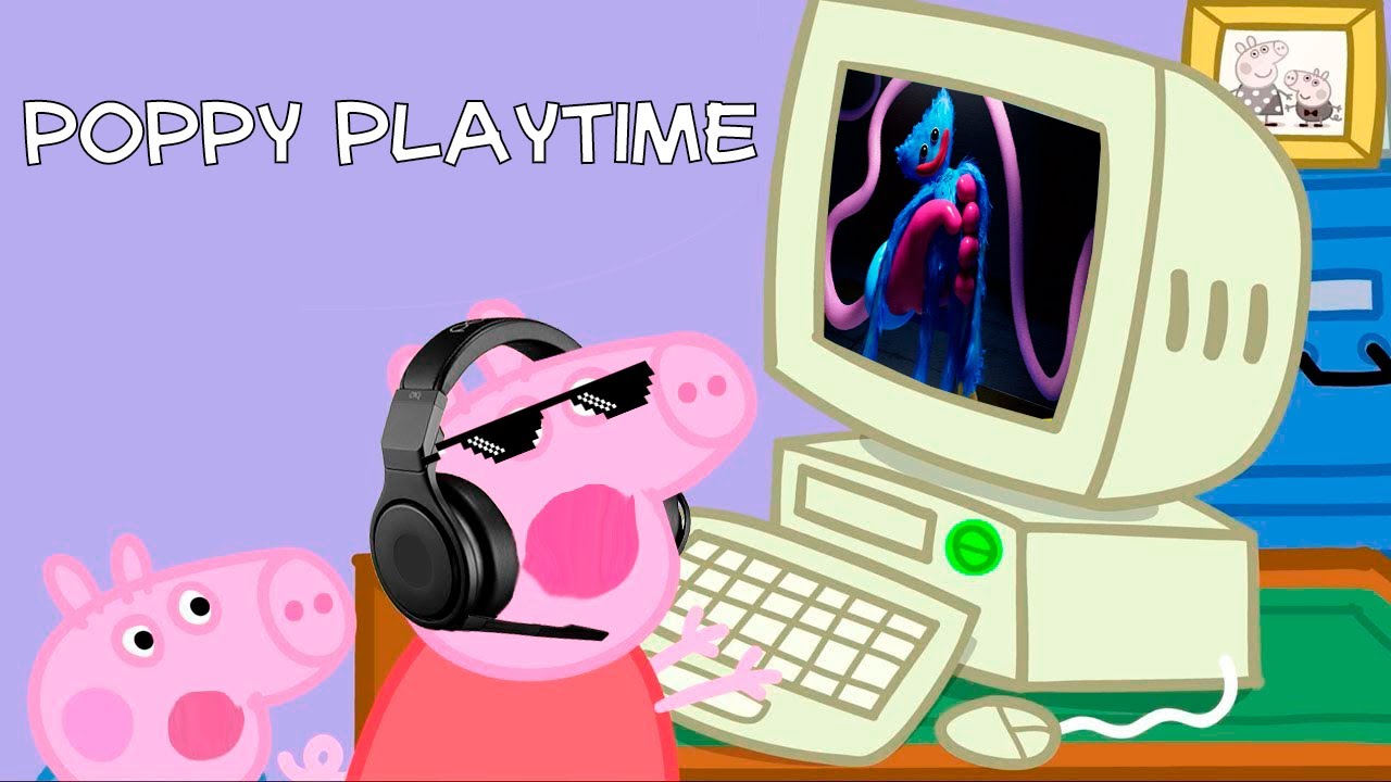 Peppa Pig watching Poppy Playtime - YouTube