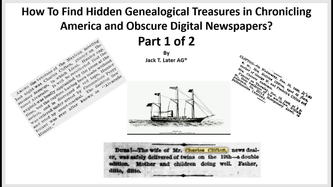 How to Solve Genealogy Problems With Chronicling America - YouTube