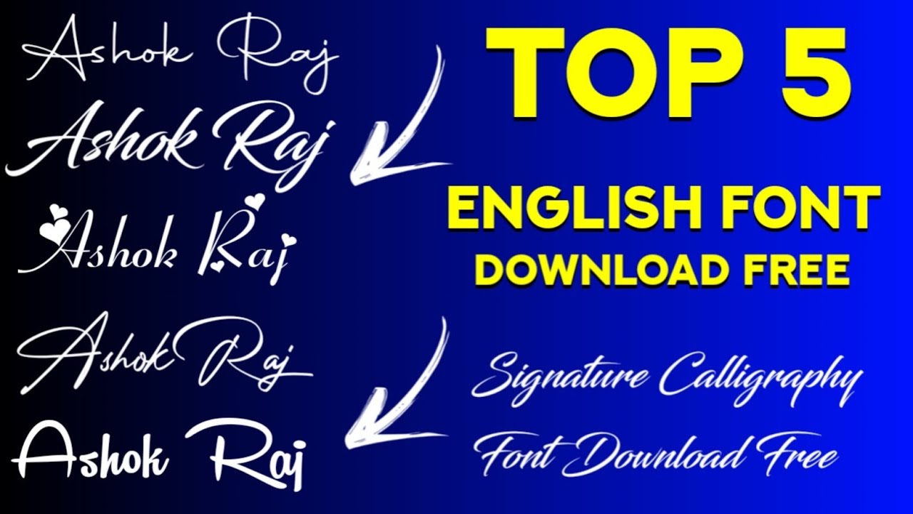 English Style Font Download | (Top 5) | Font Download 2021 | New ...