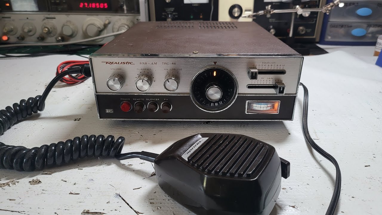 Wiring a mic and Cinch Jones connector for a Realistic TRC-48 - YouTube