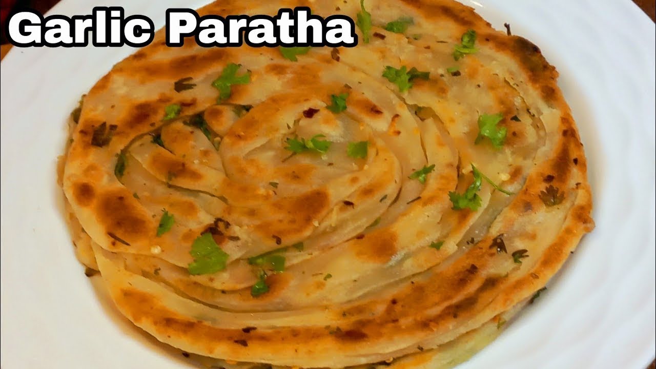Unique Style Garlic Paratha ️ Crispy Multilayered Garlic Paratha Garlic ...