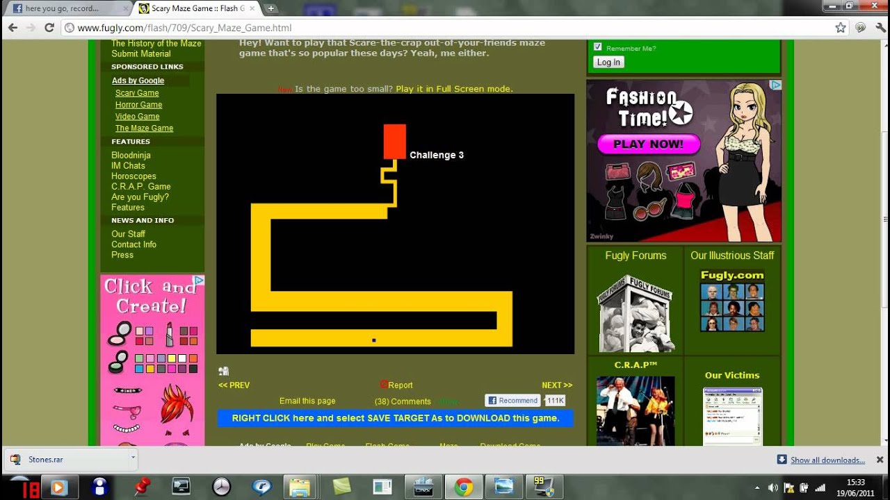 Screaming At The Scary Maze Game :( - YouTube