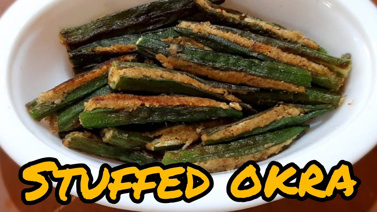 How to make stuffed lady's finger - YouTube