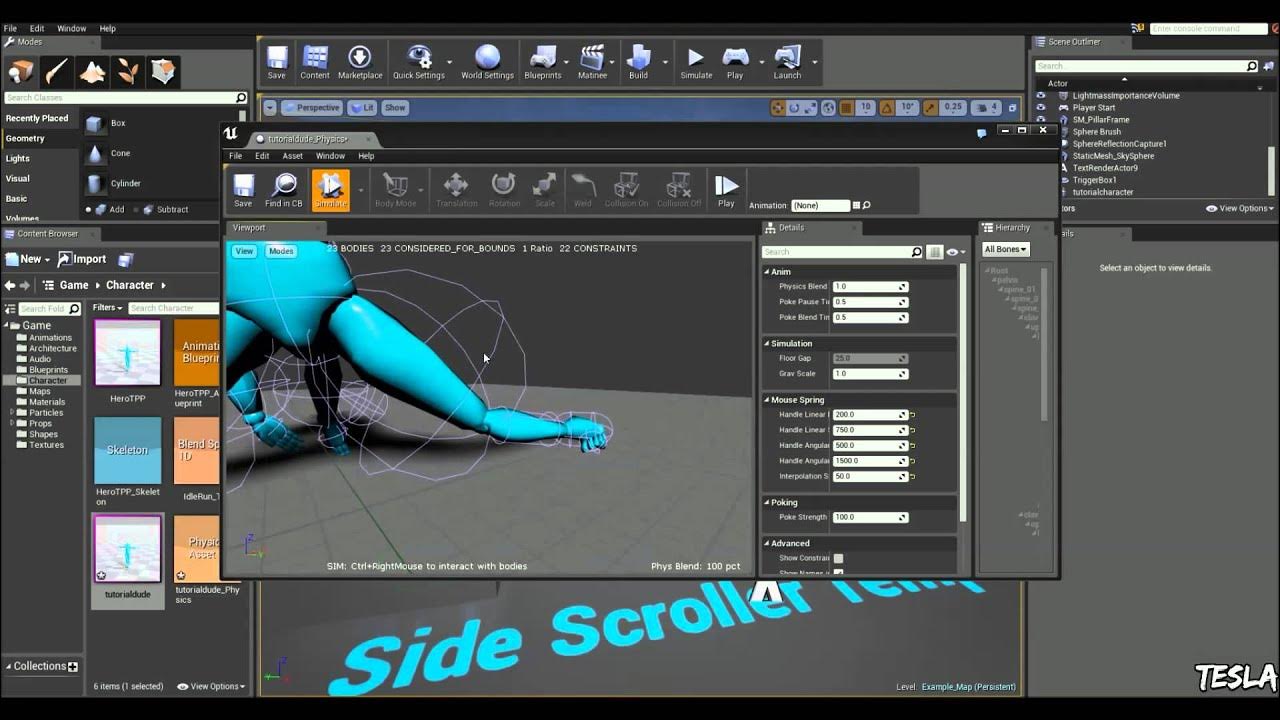 Unreal Engine 4 Tutorial - Ragdoll / Simulate Physics - YouTube
