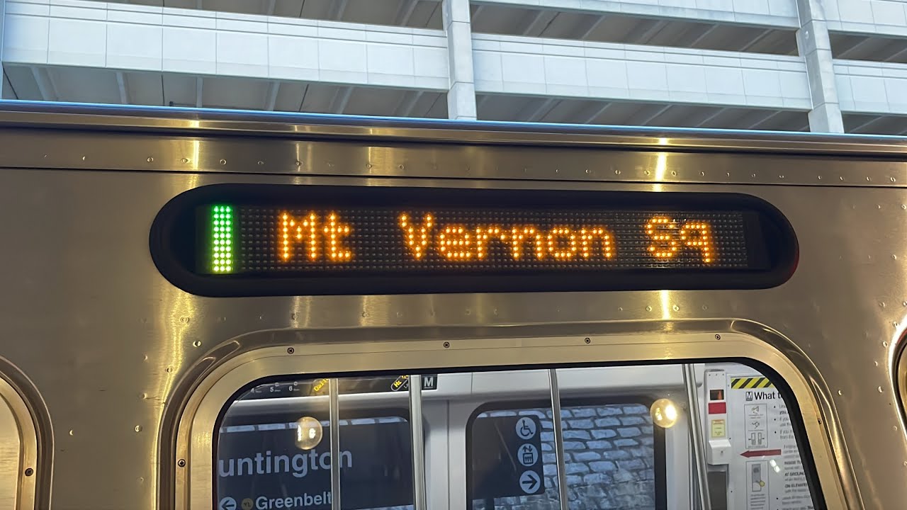 WMATA Subway: Kawasaki 7k Series 🟡Yellow Line🟡 Train from Huntington to ...