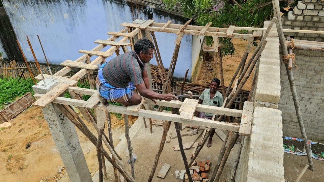 Formwork Techniques_Front Portico Beam Centring Work and Reinforced ...