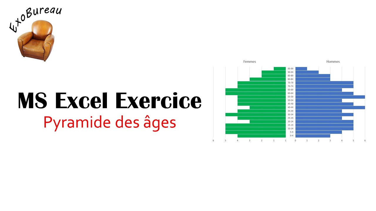 Excel : Pyramide des âges - YouTube