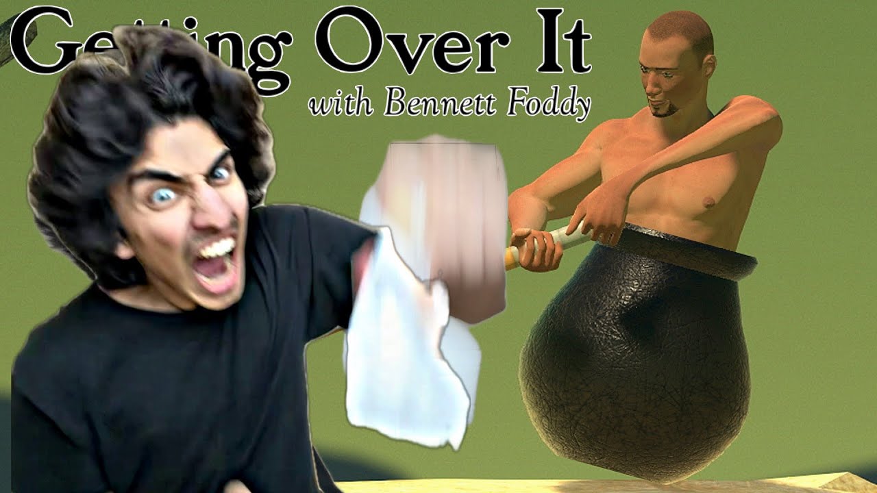 Playing Getting Over It | F This Game 😐 - YouTube