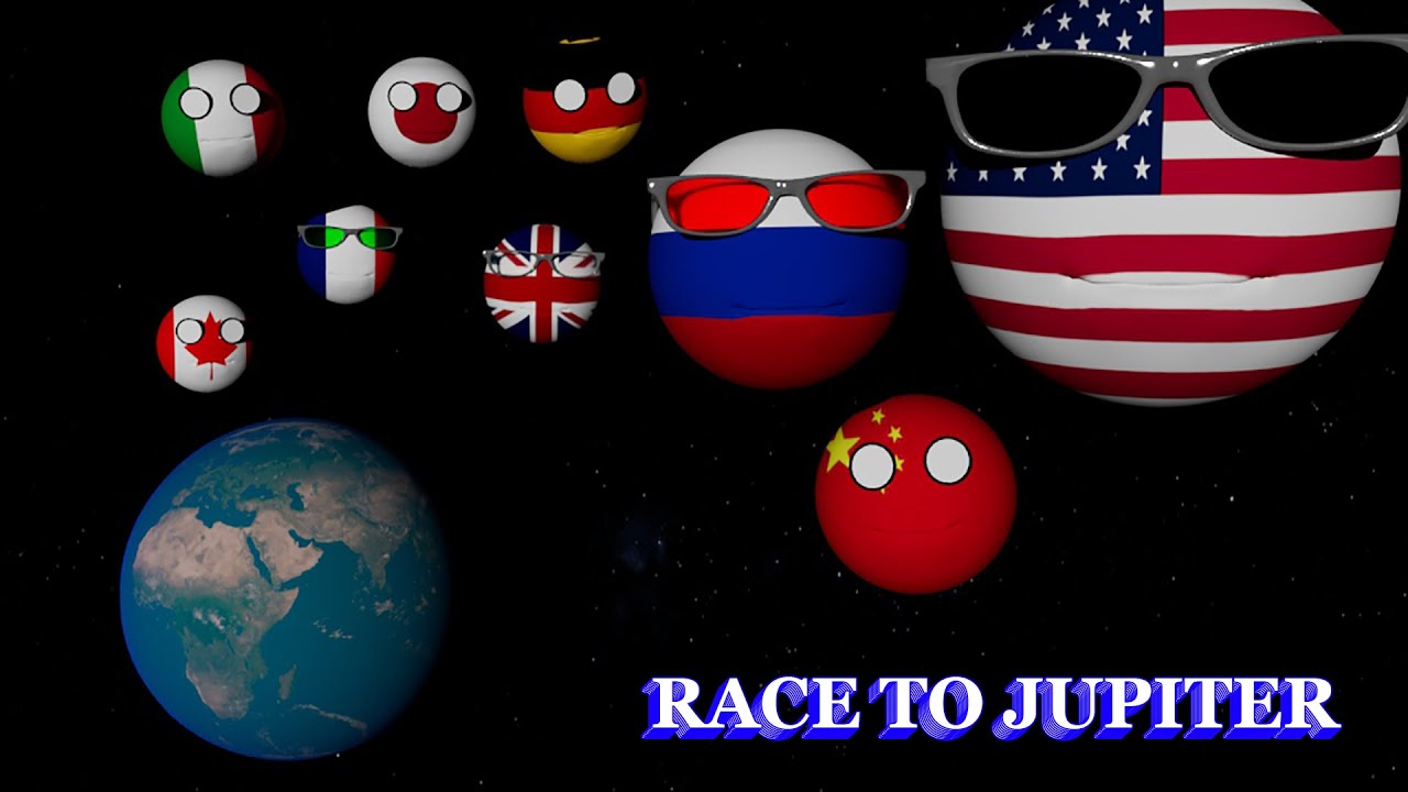 Race to Jupiter - Countryball Animation - YouTube