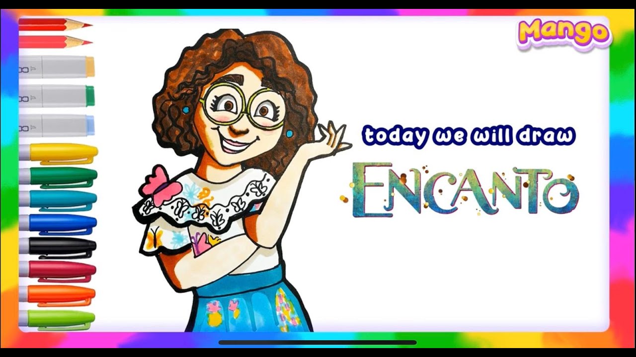 How to Draw Mirabel Madrigal from Encanto - Disney - in English - YouTube