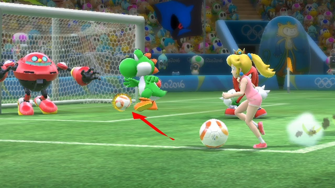 Mario and Sonic at The Rio 2016 Olympic Games #Football -Team Yoshi vs ...