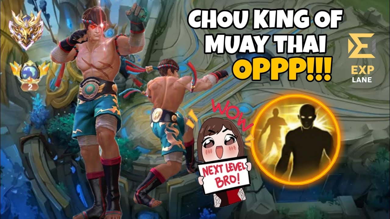 Chou king OF muay thai (Op damage) " watch till end 😲#mlbb #chou - YouTube