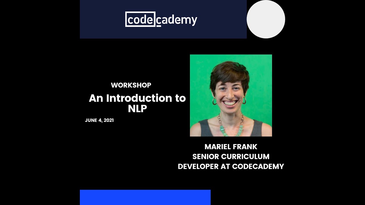 An Introduction To NLP With Mariel Frank - YouTube