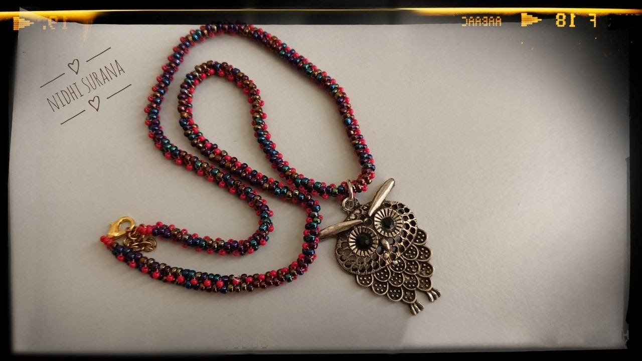 Robust Chain with Seed beads/Bulky Beaded Chain/Step by step Tutorial ...