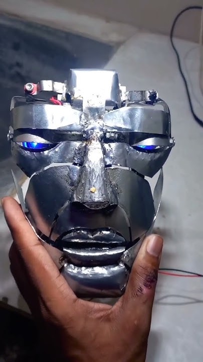 how to make robot face at home like real robot #robotics #automation # ...