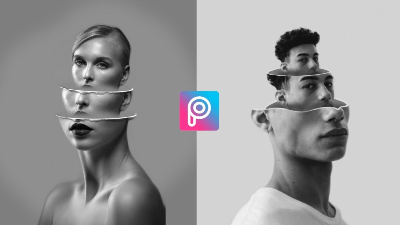 Face Sliced effect picsart Editing ||PicsArt #Sliced Head Effect By ...