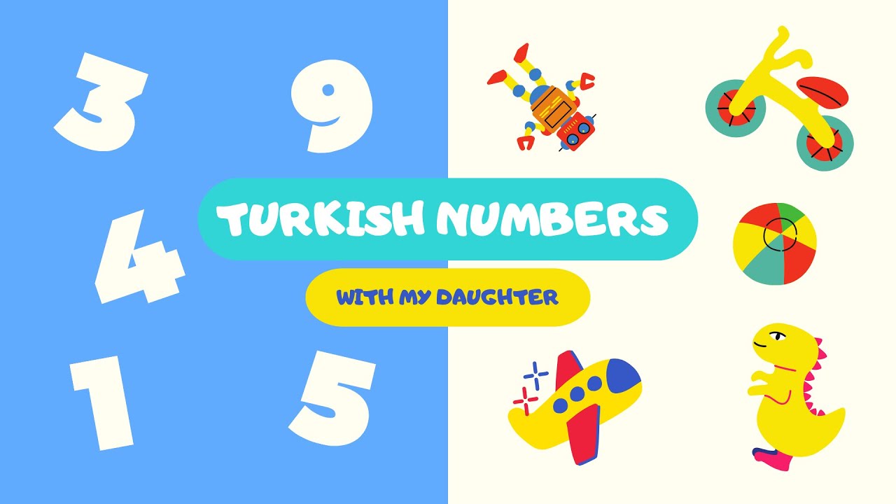 цифры на турецком языке / turkish numbers with my baby / туркчо сандар ...