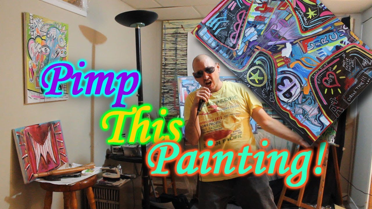 PIMP THIS PAINTING! Recycling old ARTWORK by RAEART - YouTube