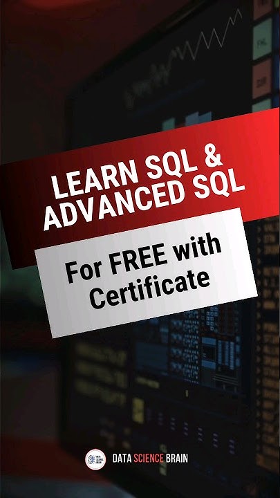 Learn Sql And Advanced Sql For Free With Certification Sql Learnsql Datascience Shorts