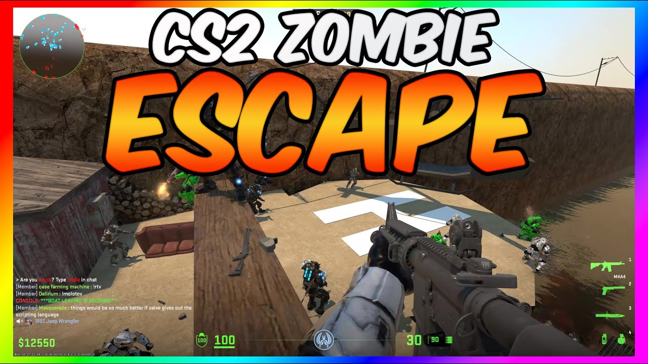 CS2 ZOMBIE ESCAPE | ze_boatescape101_p - YouTube