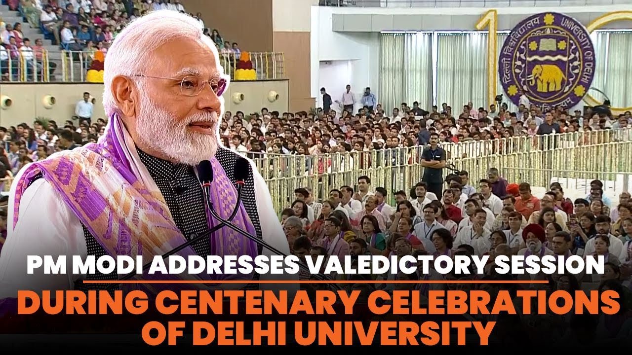 PM Modi addresses valedictory session during centenary celebrations of ...