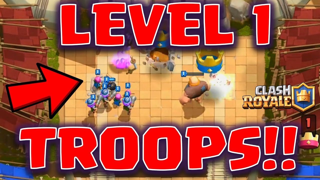 Clash Royale - *3 CROWN DECK!* lvl 1 account! - YouTube