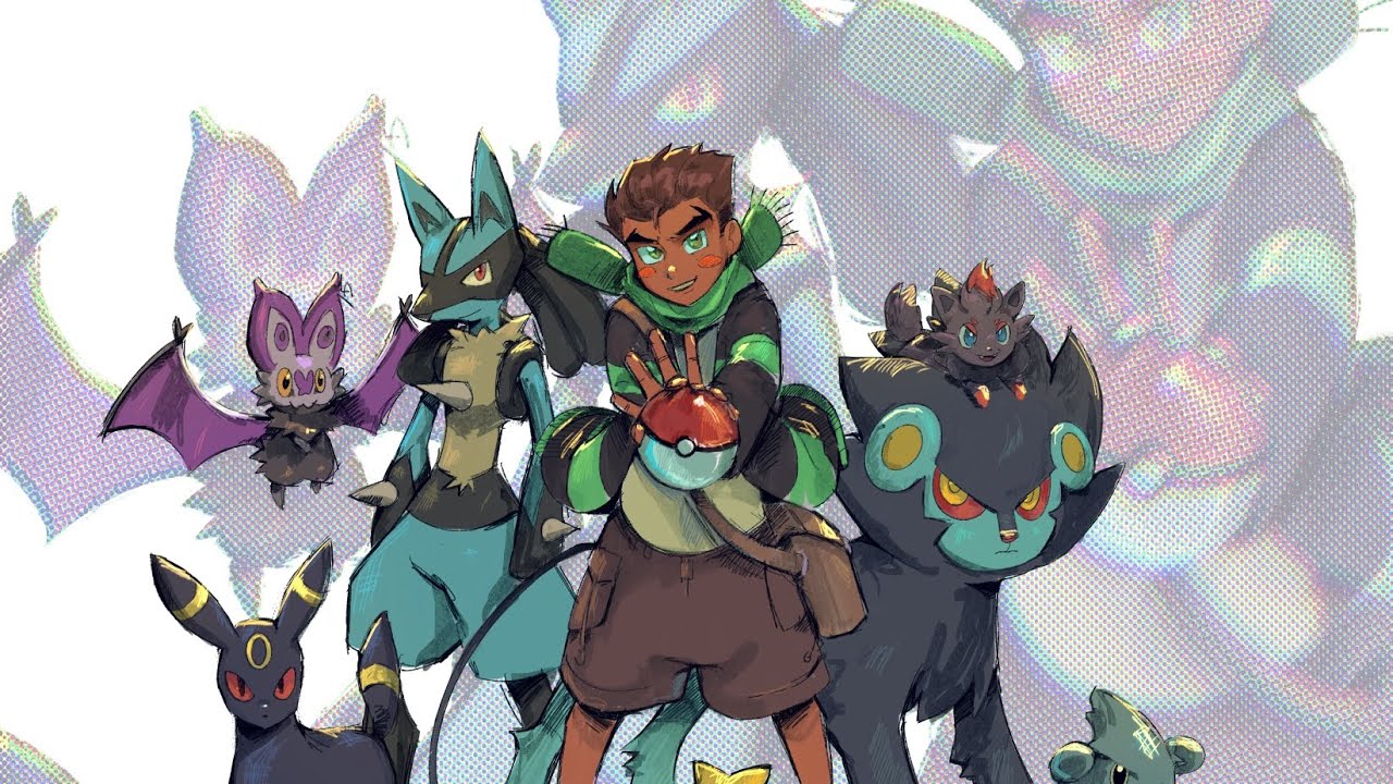 Damian Pokemon AU - SpeedPaint - YouTube