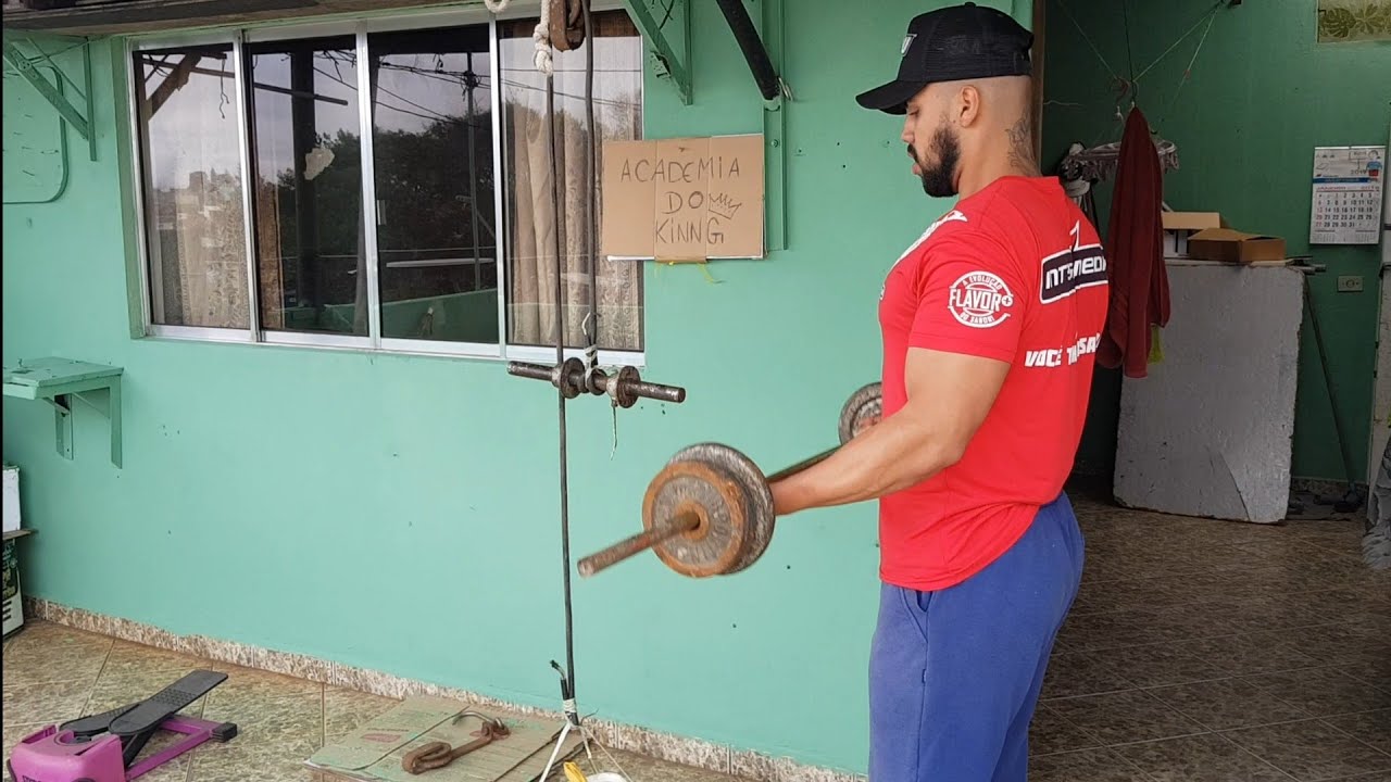 ACADEMIA CASEIRA - FAZENDO ACADEMIA RESIDENCIAL* achei tudo no lixo ...