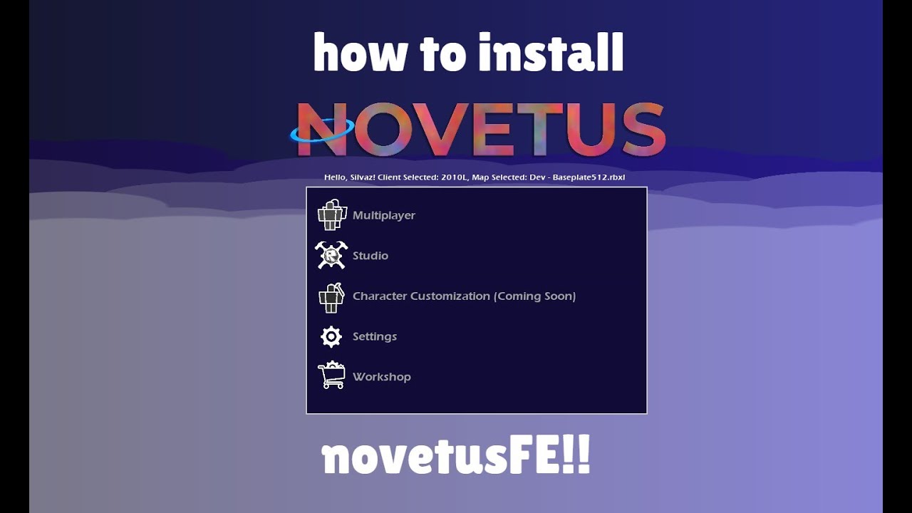How to install NovetusFE!! (very cool) (old roblox momento) - YouTube