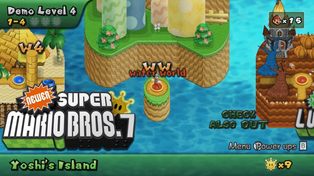 NEWER Super Mario Bros 7 - #2 Walkthrough 100% - YouTube