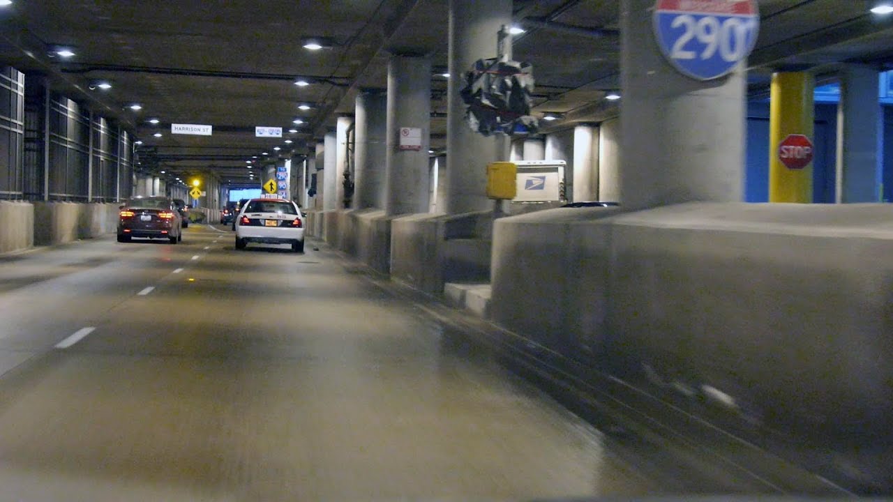 Driving Lower Wacker from the New East Side to I-90/94/290 - YouTube