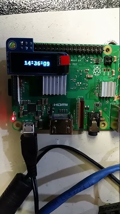libssd1306 clock application using libev - YouTube