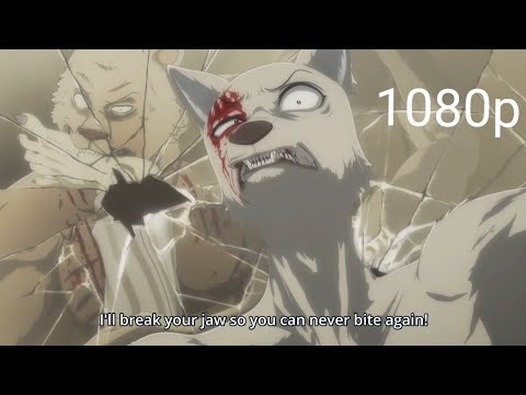 Legosi vs Riz fight part 2 Beastars s2 ep 10 1080p (english sub) - YouTube