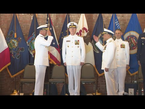Coast Guard holds change-of-command ceremony in Cleveland - YouTube