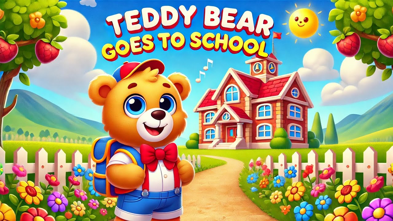 Teddy Bear Goes To School: Fun Kids Sing-Along Adventure - YouTube