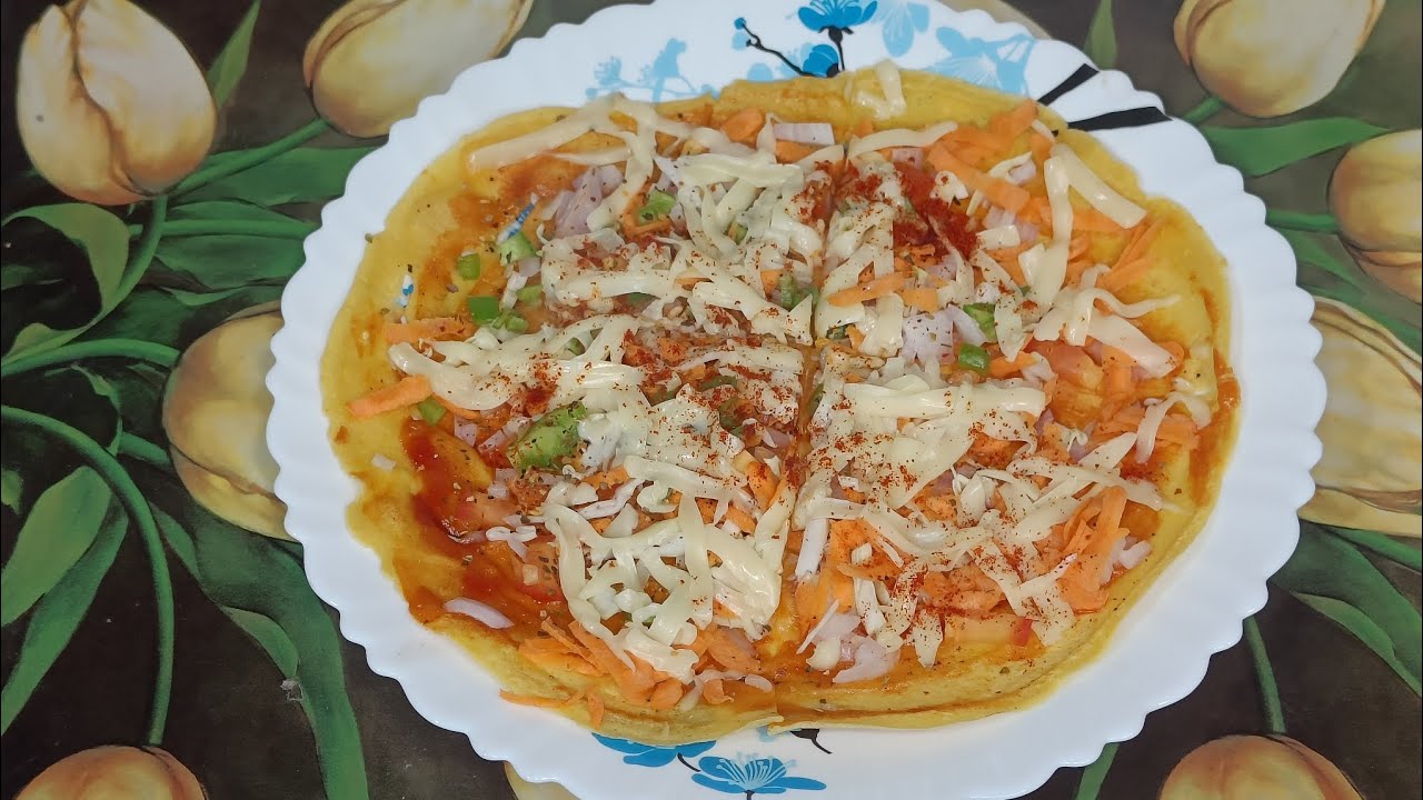 Besan Pizza plus dosa recipe | Easy to cook | Muskan ki recipes| - YouTube