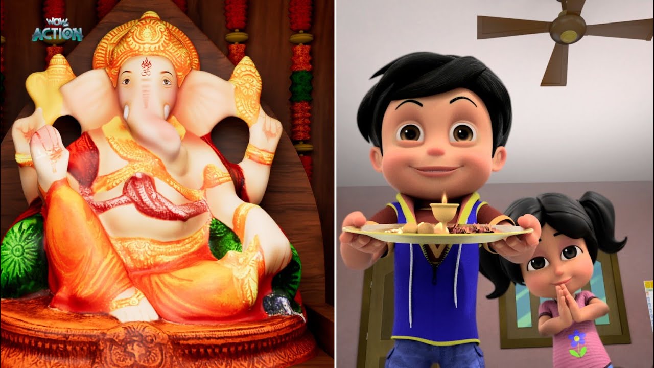 Vir The Robot Boy Sings Beautiful Aarti for Ganpati BappaDevotional ...